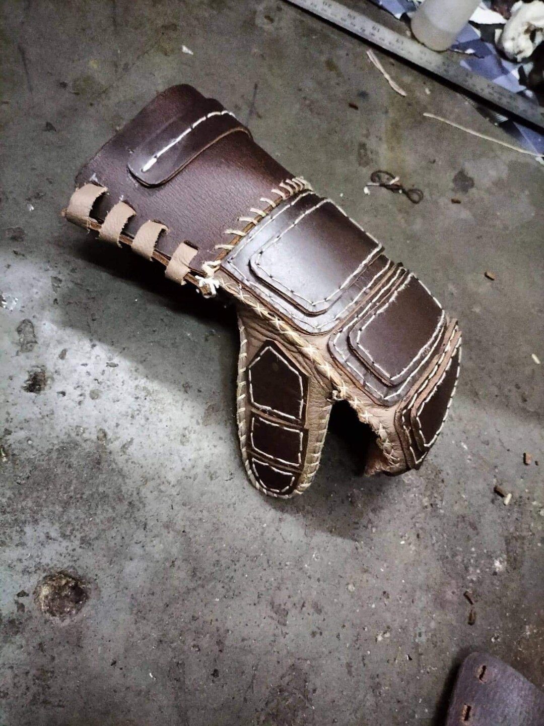 Pair Combat Gauntlets,viking Leather Gauntlets,battle Ready Leather ...