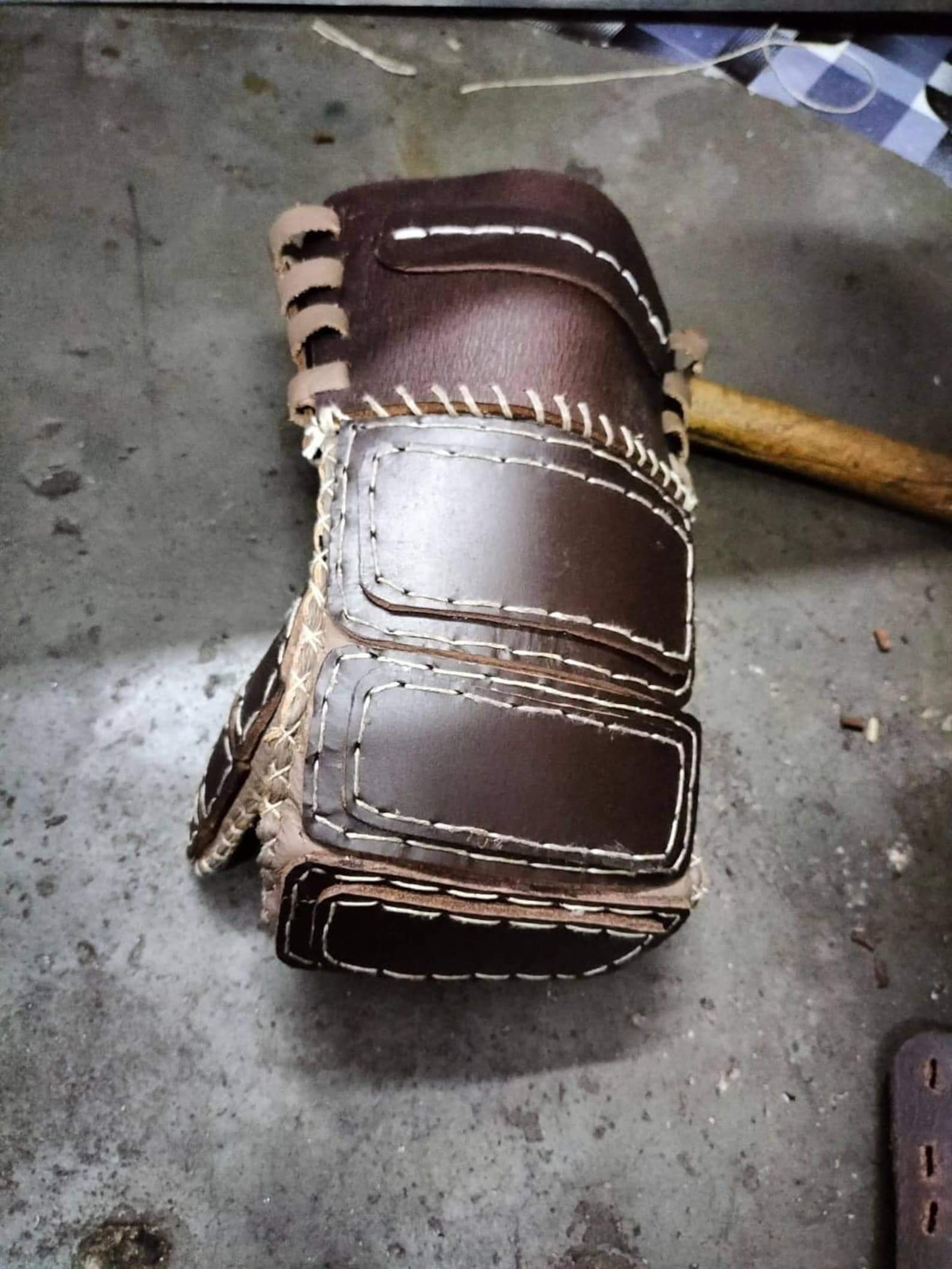 Pair Combat Gauntletsviking Leather Gauntletsbattle Ready - Etsy