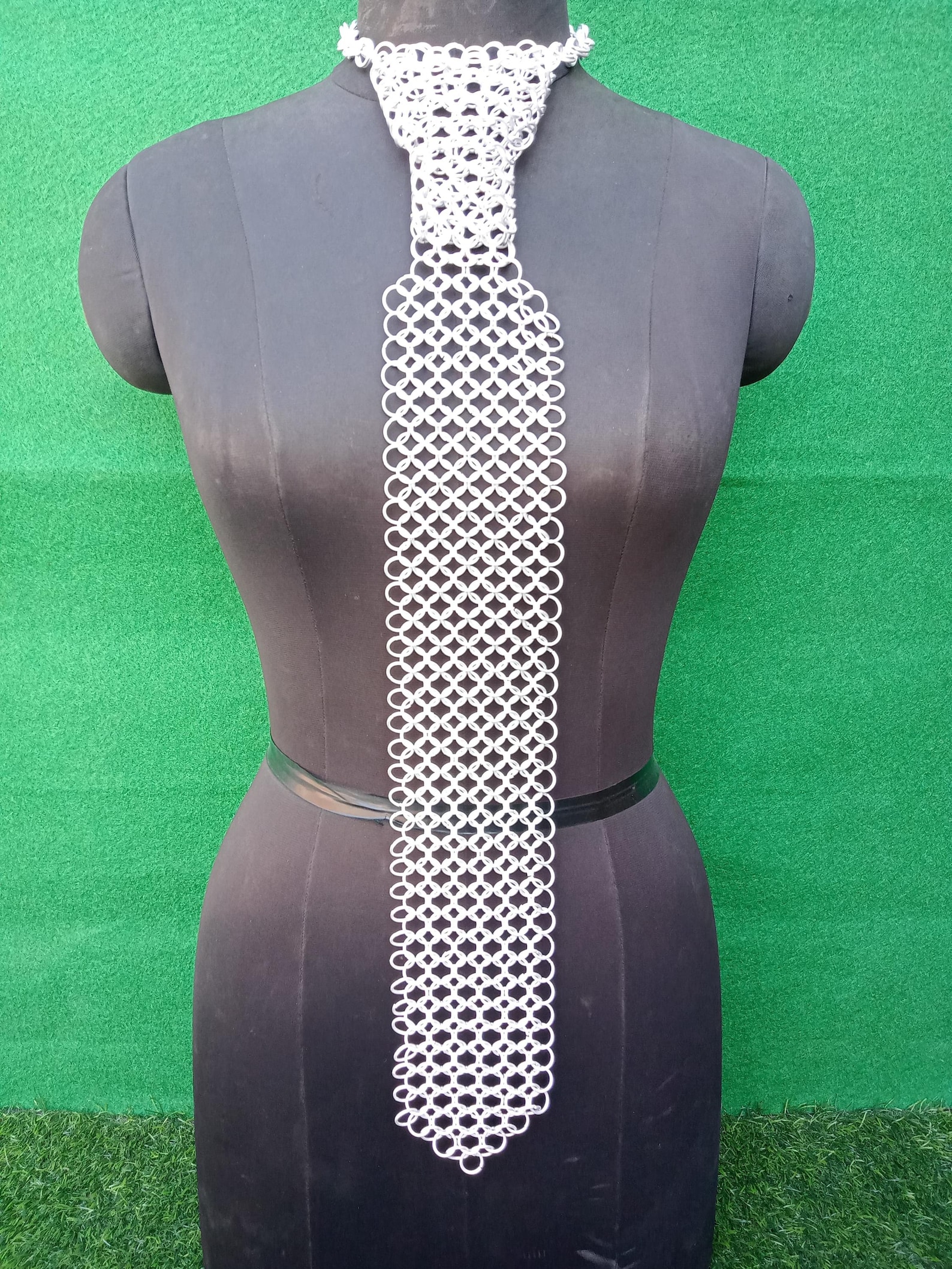 Handmade Aluminium Chainmail Tie – Cosplay LARP Costume Neckwear - Etsy