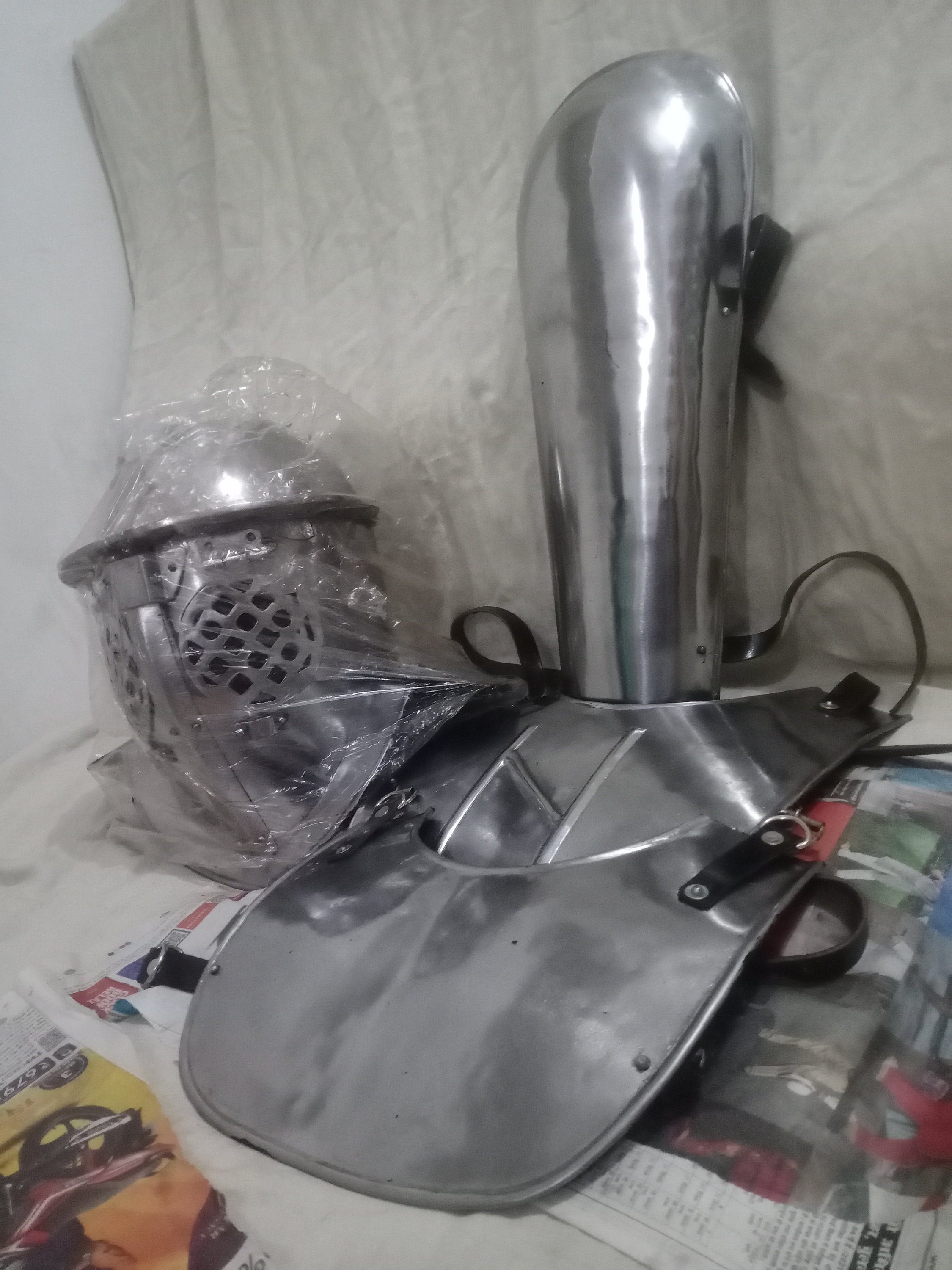 Gladiator Helmet, Chest Plate,greaves Set,provocator Helmet, Combat ...