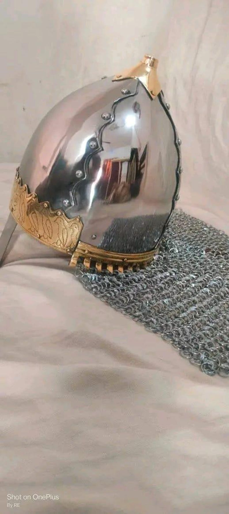 Birka Viking Helmet With Aventail – Battle Ready Combat Helmet ...