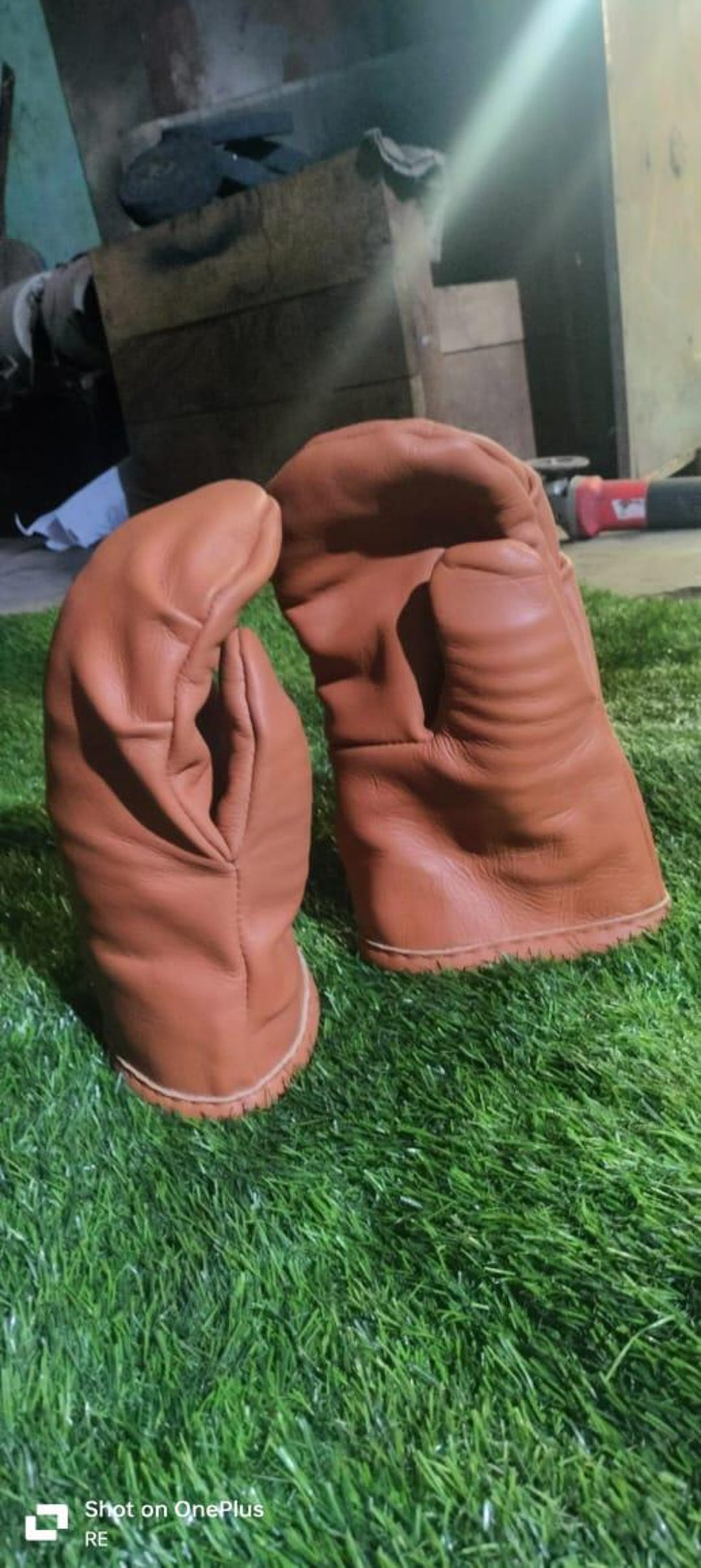 Battle Leather Mittens With Steel Protection,gauntlets for Early ...