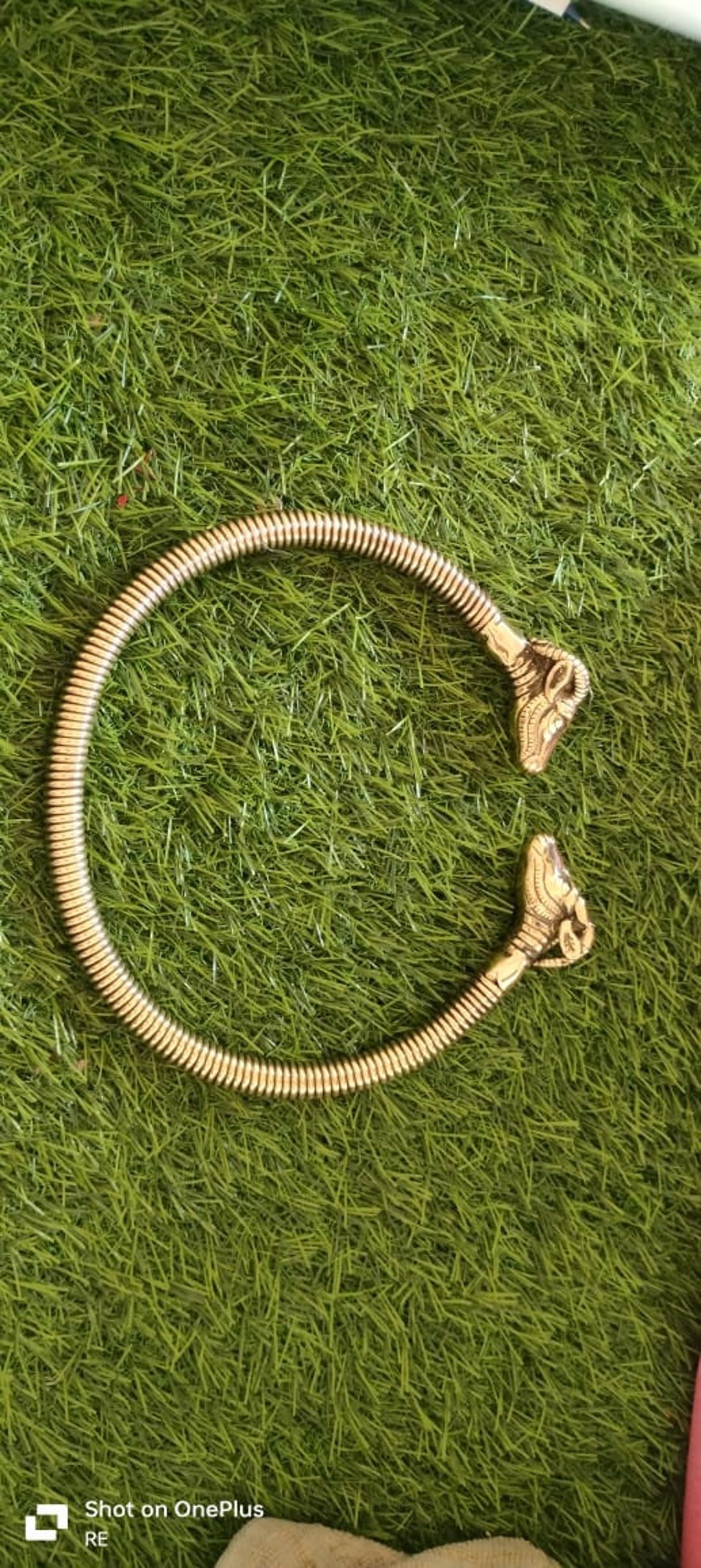 Handcrafted Ram’s Head Torc – Solid Brass Celtic Roman Greek Torque ...