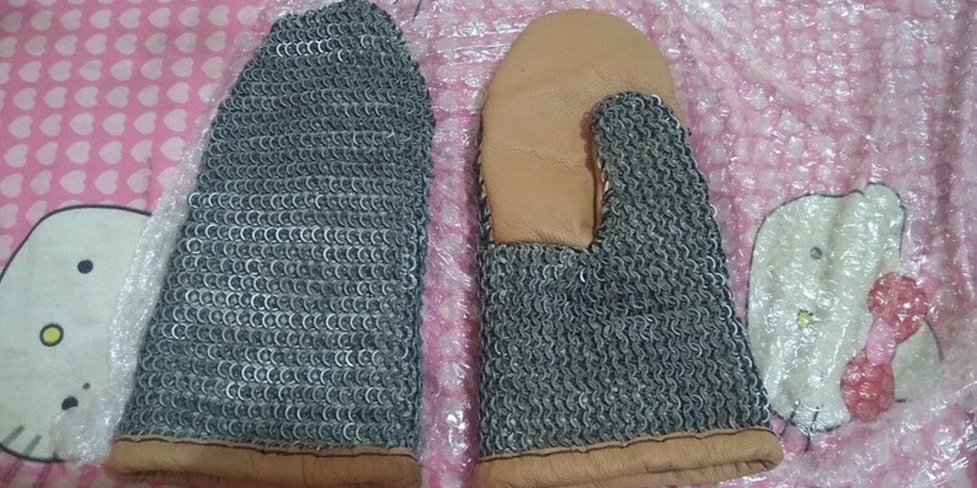 Chainmail Gaunlets,combat Gaunlets,viking Gaunlets,medieval Gloves Flat ...