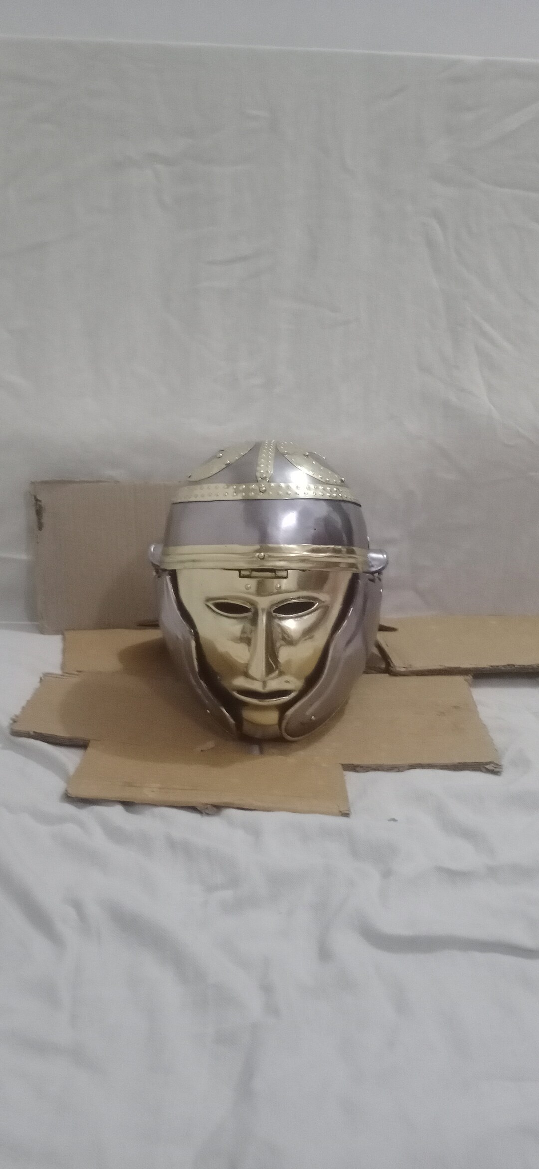 Imperial Gallic Mask Galea Helmet,roman Helmet With Face Mask,roman ...