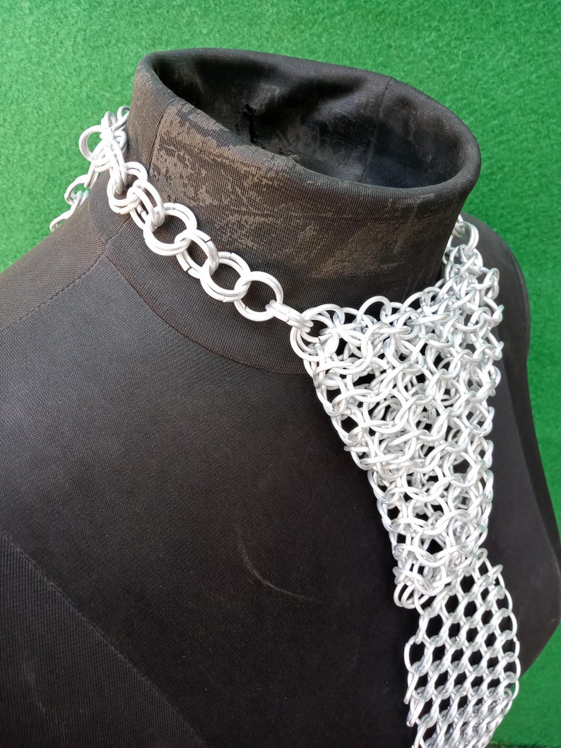 Handmade Aluminium Chainmail Tie – Cosplay LARP Costume Neckwear - Etsy