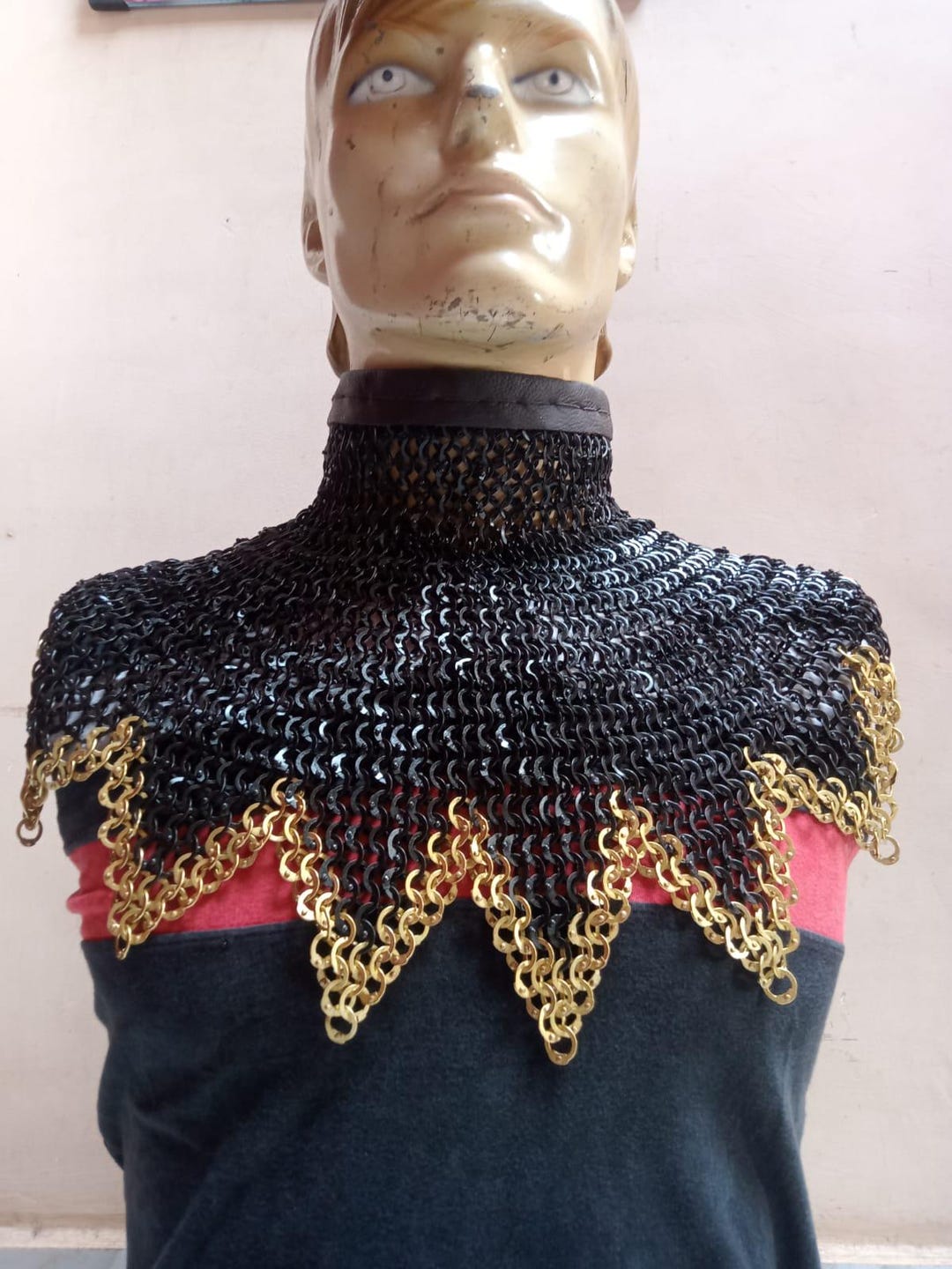 Handmade 9mm Chainmail Mantle – Medieval Viking Bishop Armour With ...