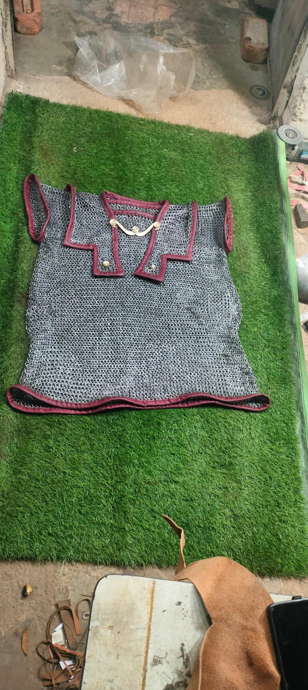 Roman Lorica Hamata Chainmail Armor Hand Riveted Steel Reenactment ...