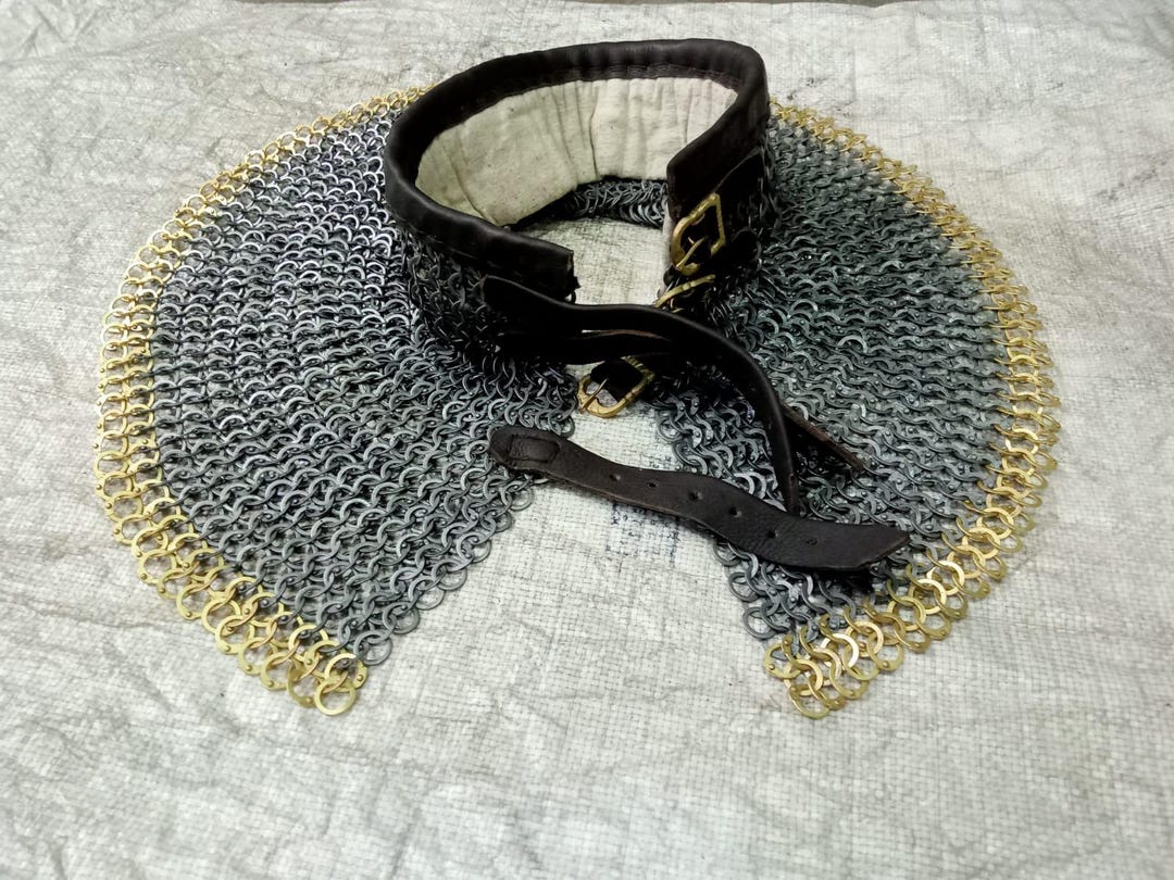 Chainmail Gorget,viking Chainmail a Entail,8mm Viking Bishop's,medieval ...