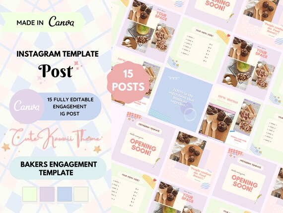 15 Engagement Post Templates for Instagram Suitable for | Etsy