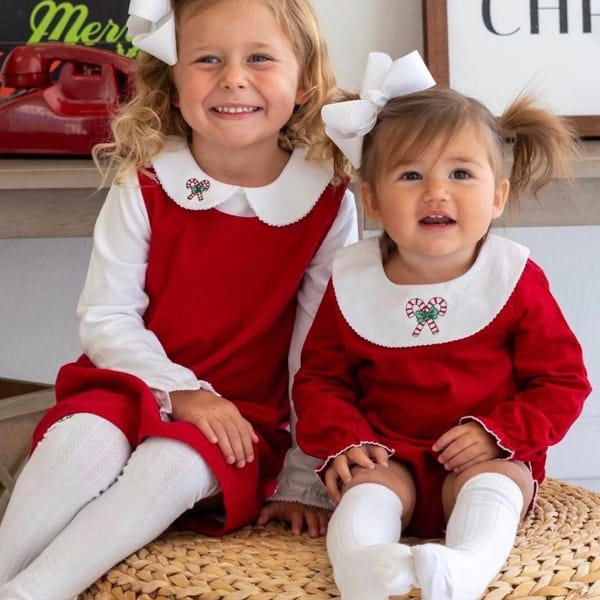 Baby Red Corduroy Dress - Etsy