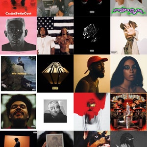 120pc DIGITAL Album Cover Wall Collage Kit - Etsy