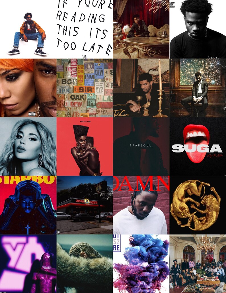 120pc DIGITAL Album Cover Wall Collage Kit - Etsy