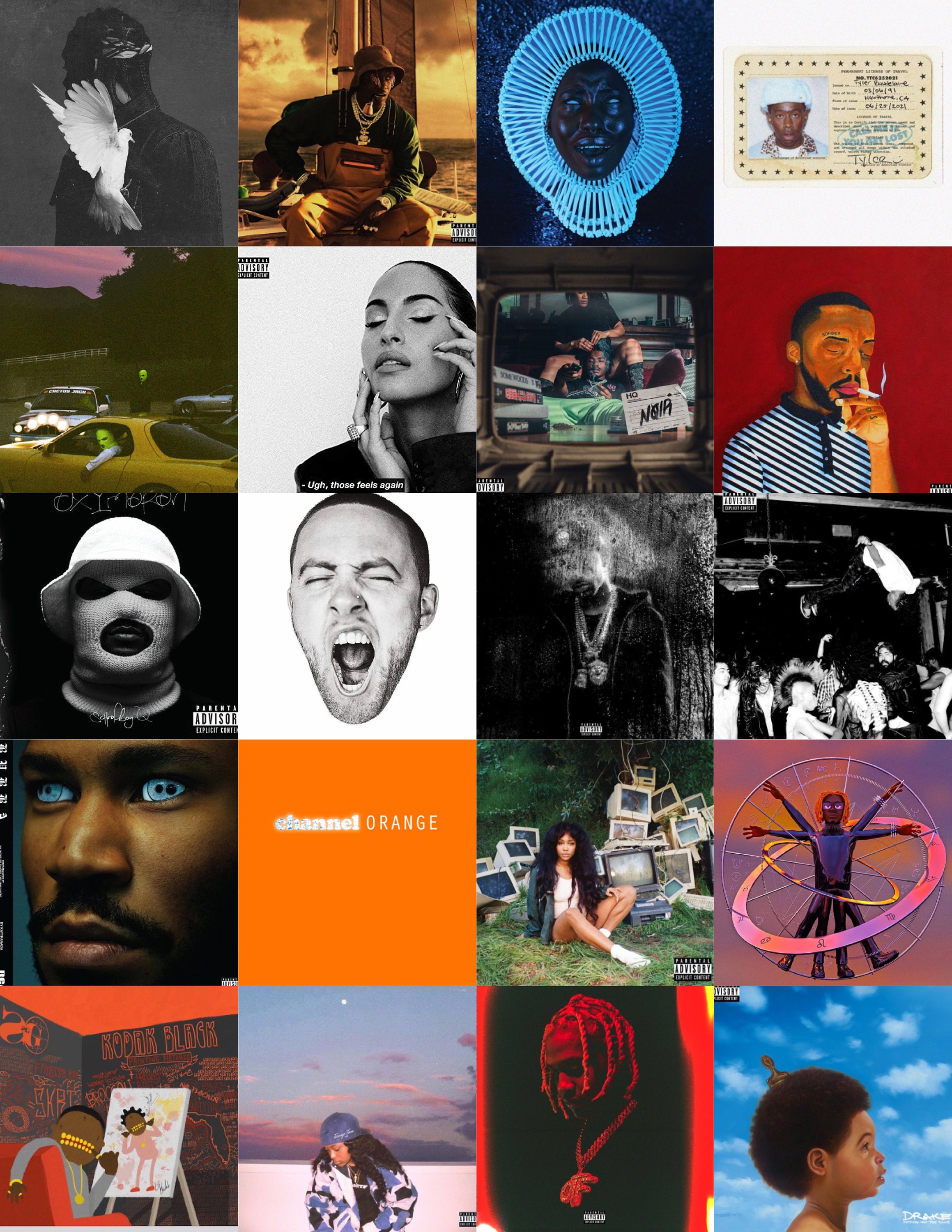 120pc DIGITAL Album Cover Wall Collage Kit - Etsy