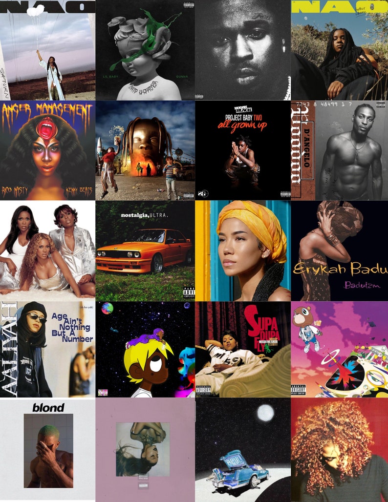 120pc DIGITAL Album Cover Wall Collage Kit - Etsy