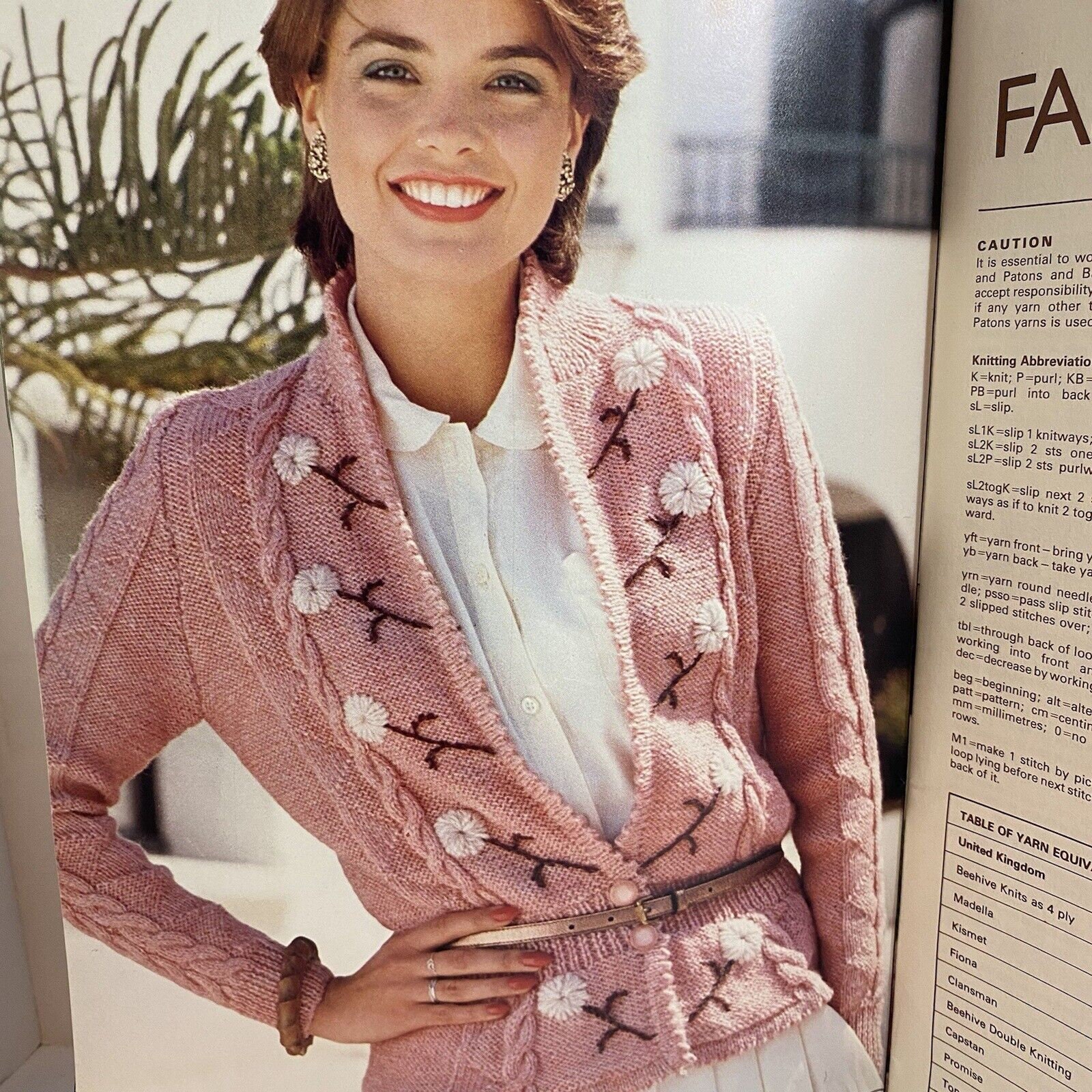 Vintage Patons Knitting Pattern Book Fashion Knits 1982 Hand Knit 42 ...