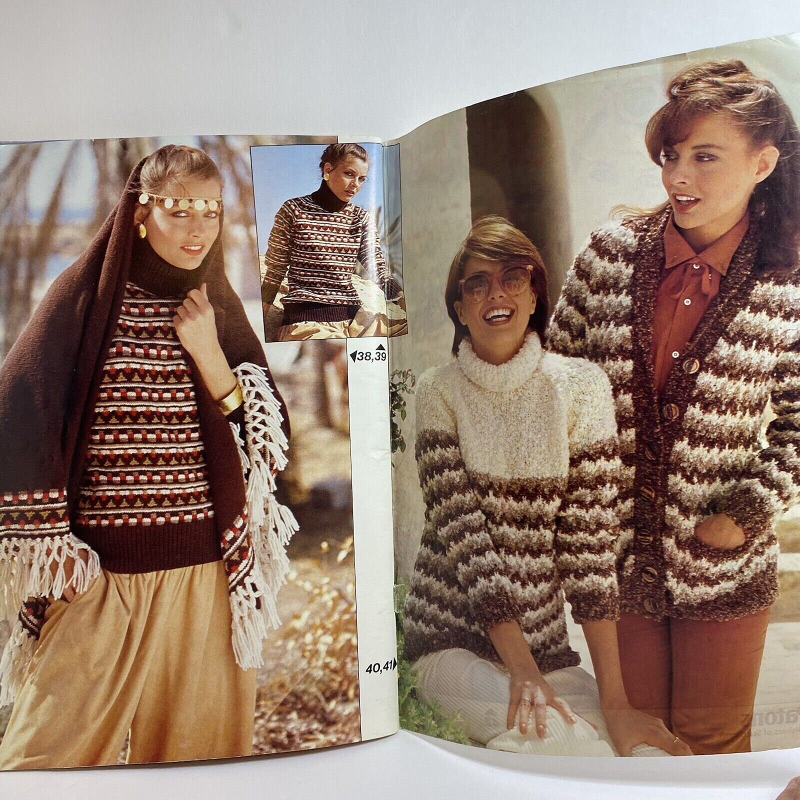 Vintage Patons Knitting Pattern Book Fashion Knits 1982 Hand Knit 42 ...