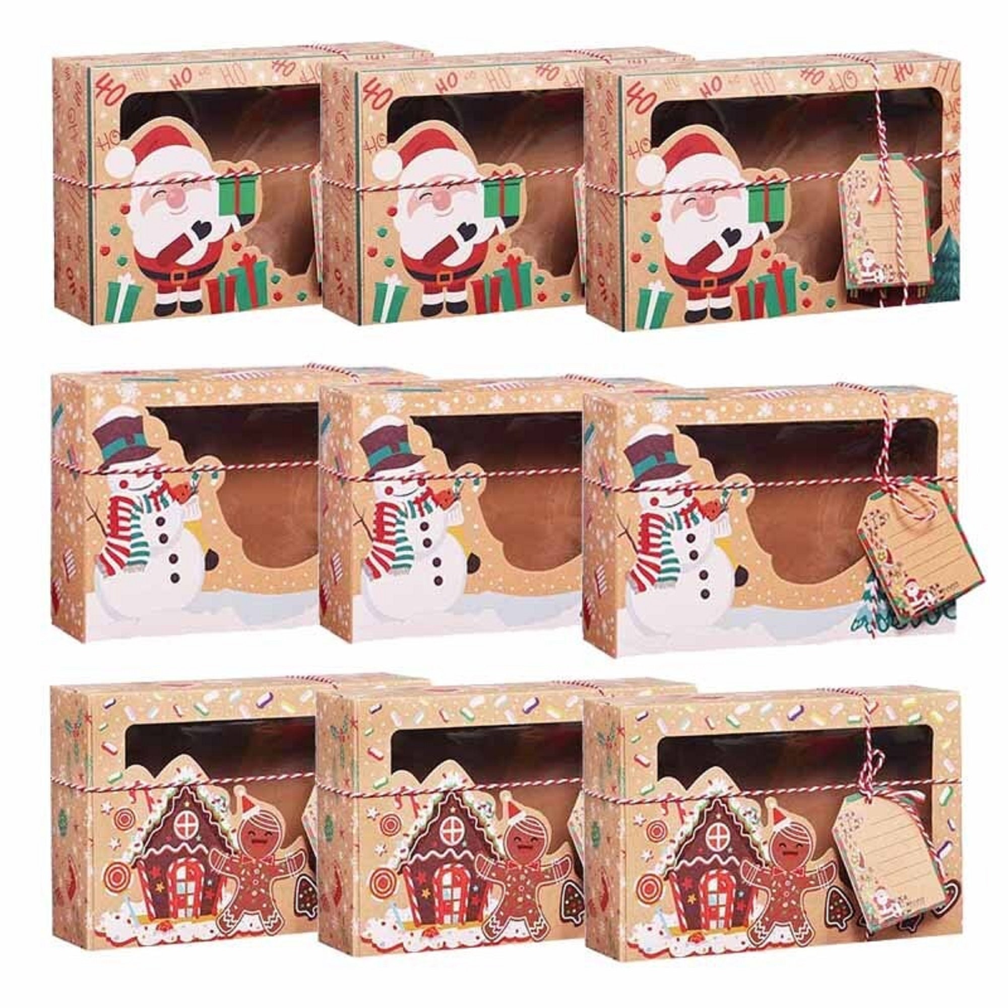 3 6 9 12 Pieces Craft Paper Candy Boxes Merry Christmas - Etsy