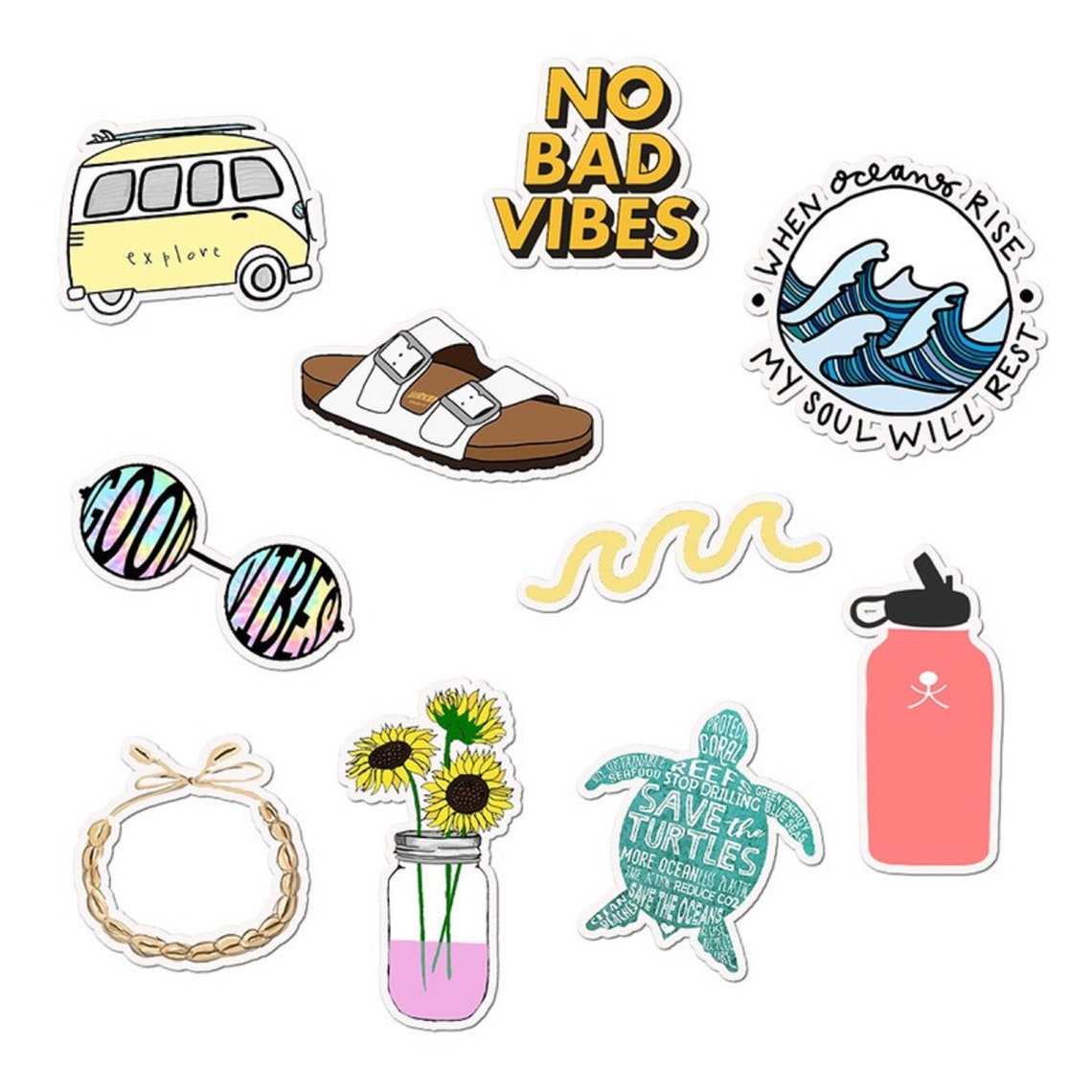 10/35PCS/ Set VSCO Vinyl Stickers Girl Essential Stuff for - Etsy