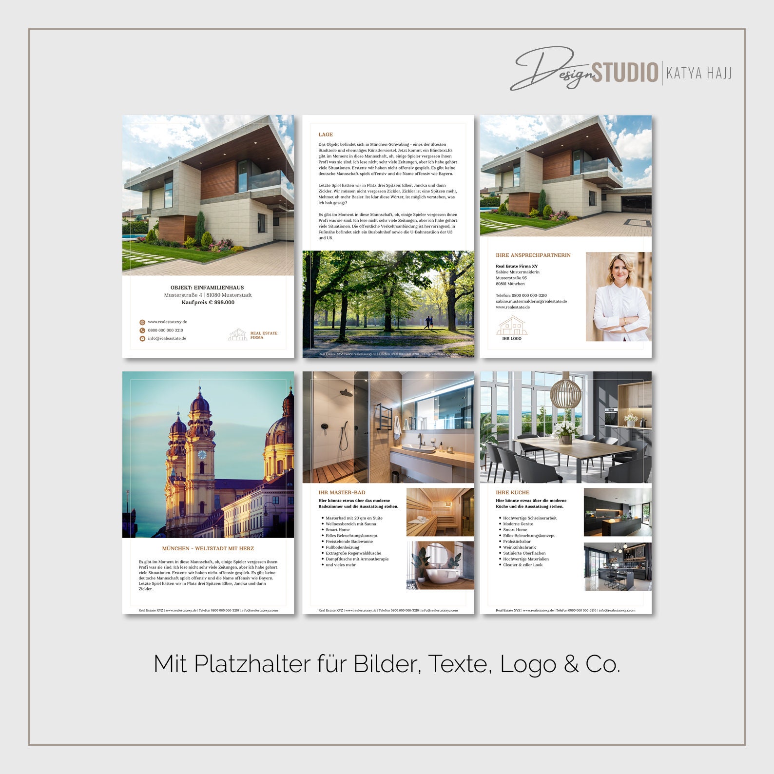 Real Estate Exposé as Canva Template DIN A4 - INSTANT DOWNLOAD - Etsy