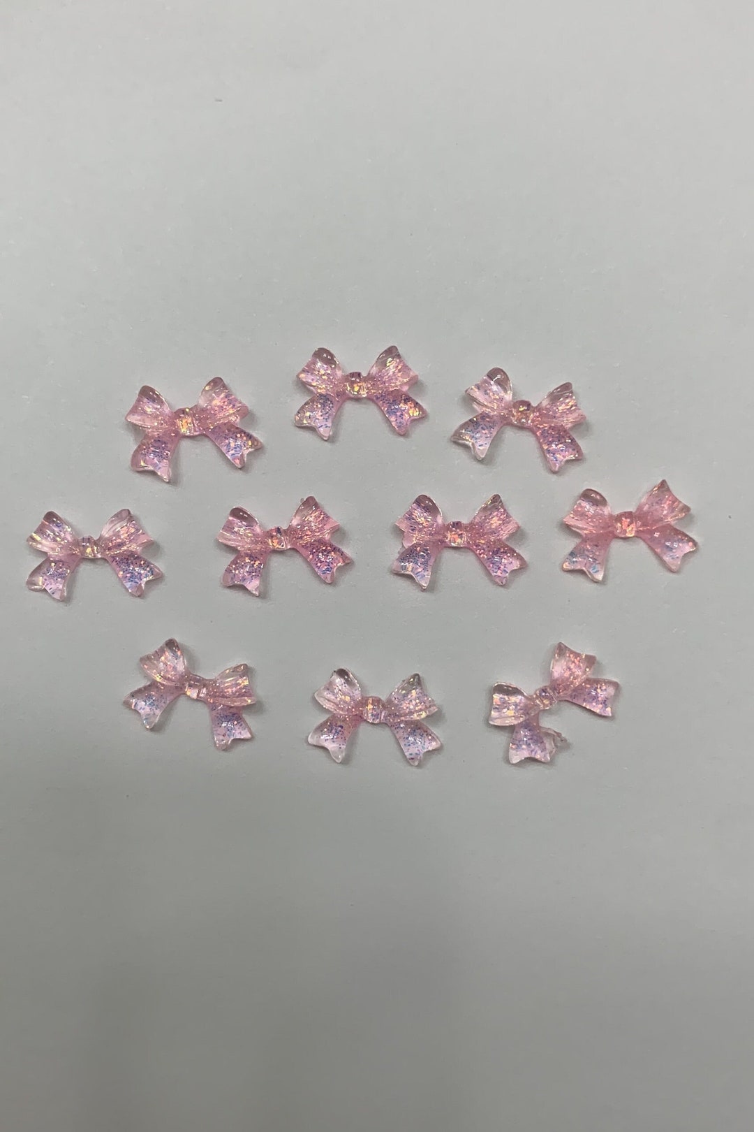 Glitter Bow Charms - Etsy