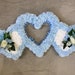 3ft TRIPLE Open LOVE HEART Funeral Memorial Tribute Artificial - Etsy UK