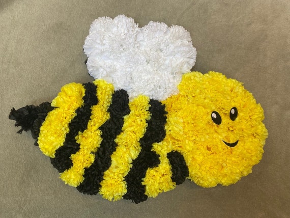 BUMBLE BEE Funeral Memorial Tribute Artificial Flowers Silk - Etsy