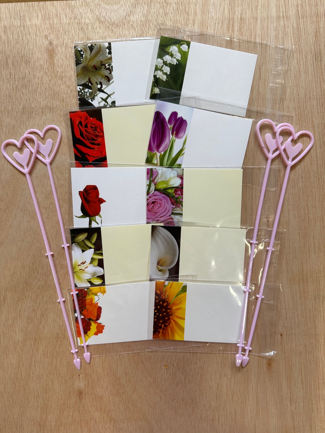 10 in Loving Memory Wreath Flowers Cards With 10 Clear Envelopes 10 ...