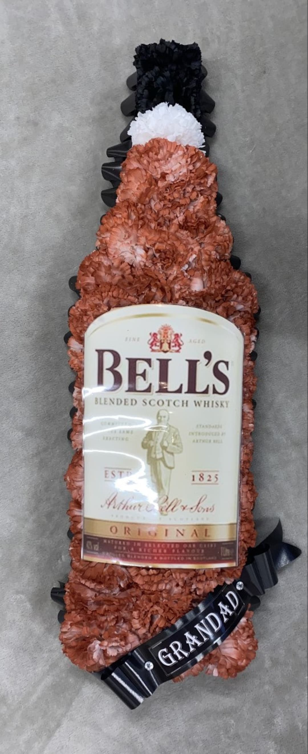 WHISKEY VODKA BEER Drink Bottle Funeral Memorial Tribute Artificial ...