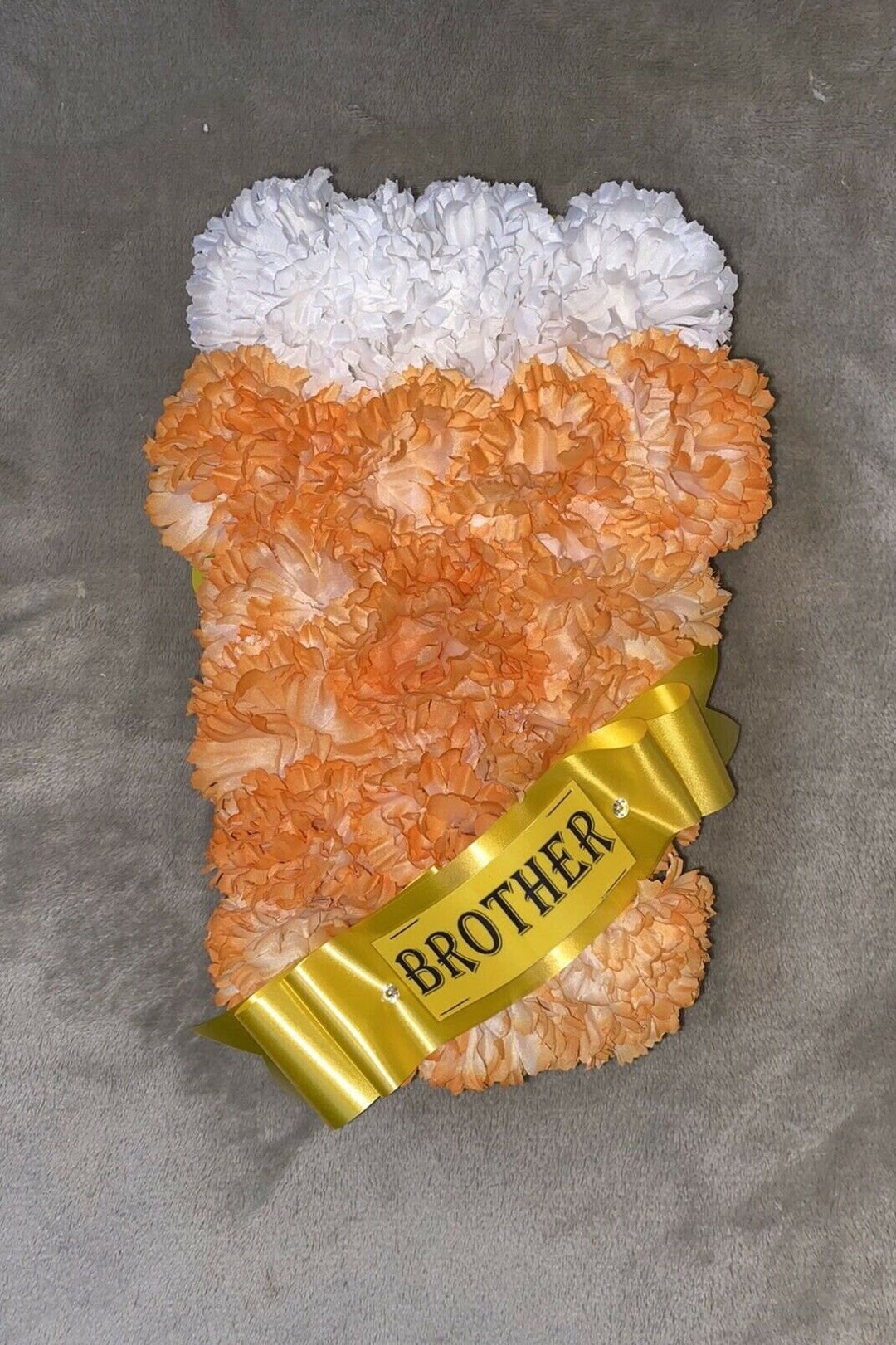 BEER PINT BEVY Larger Bitter Cushion Funeral Memorial Tribute ...