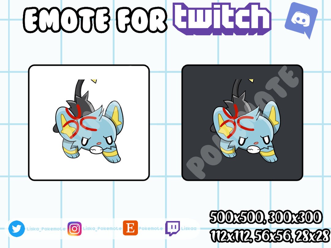 Twitch & Discord Animated Emote Shinx Rage - Etsy