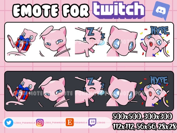 Twitch & Discord Emote Pack Mew 2 - Etsy