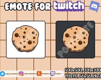 Cookie Friend ANIMATED Emote / Cute Chocolate Chip Cookie With Googly ...