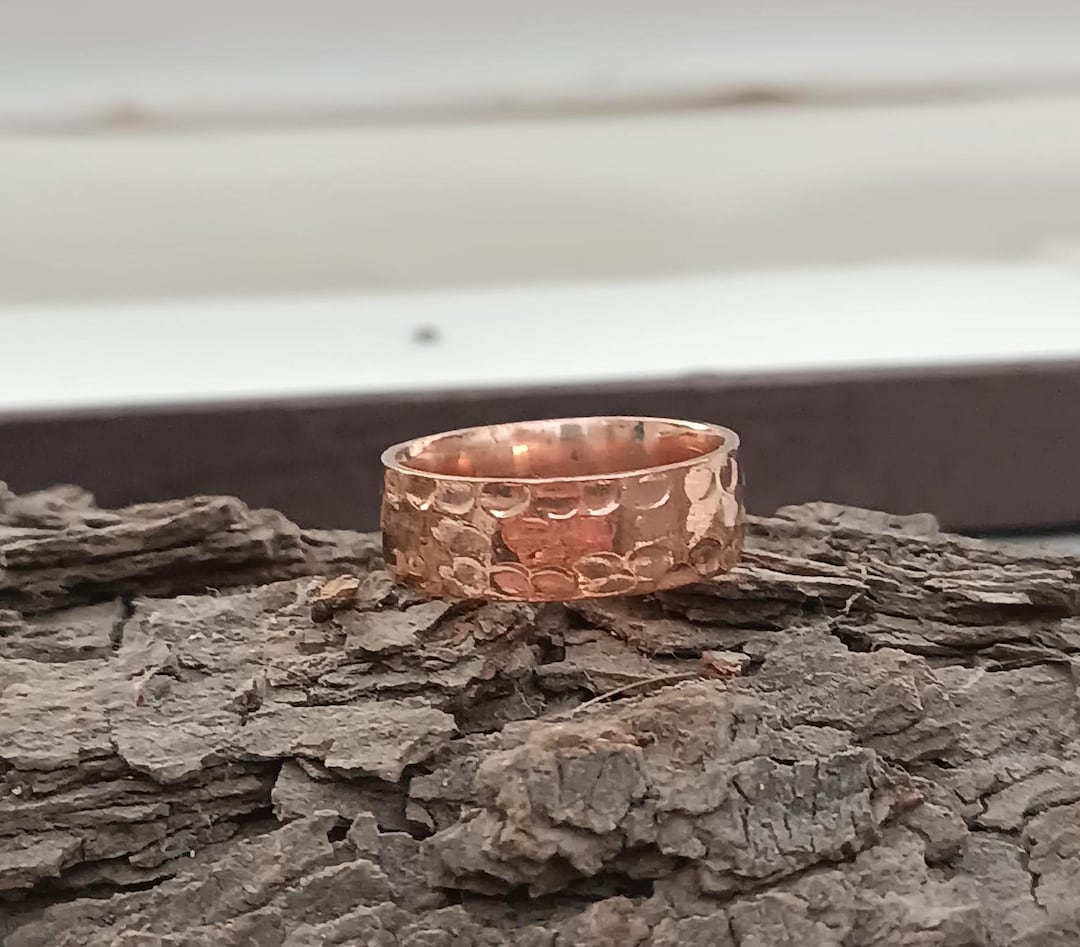100% Pure Solid Copper Band Ring, Handmade Ring, Copper Jewelry ...