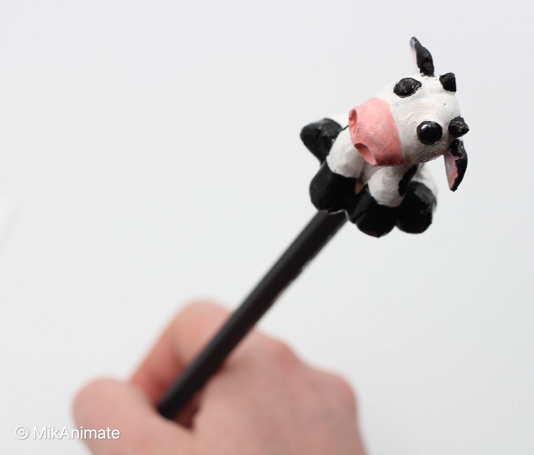 Cow Pencil Topper - Etsy