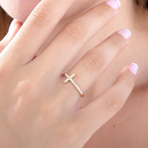 Cross Ring - Etsy