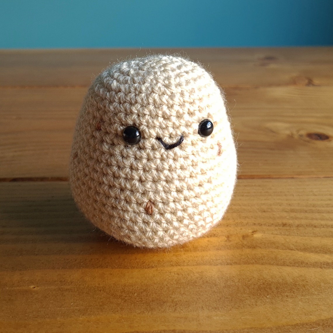 Potato Plushie | Handmade Crochet Potato | Amigurumi Food Plush | Cute ...