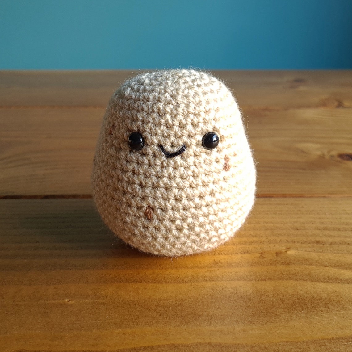 Potato Plushie | Handmade Crochet Potato | Amigurumi Food Plush | Cute ...