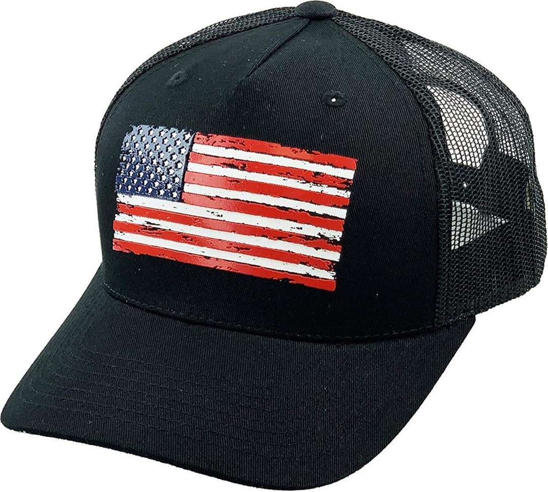 Men's American Flag Mesh Cap, Patriotic Hat, Men's Baseball Hat, Men's ...