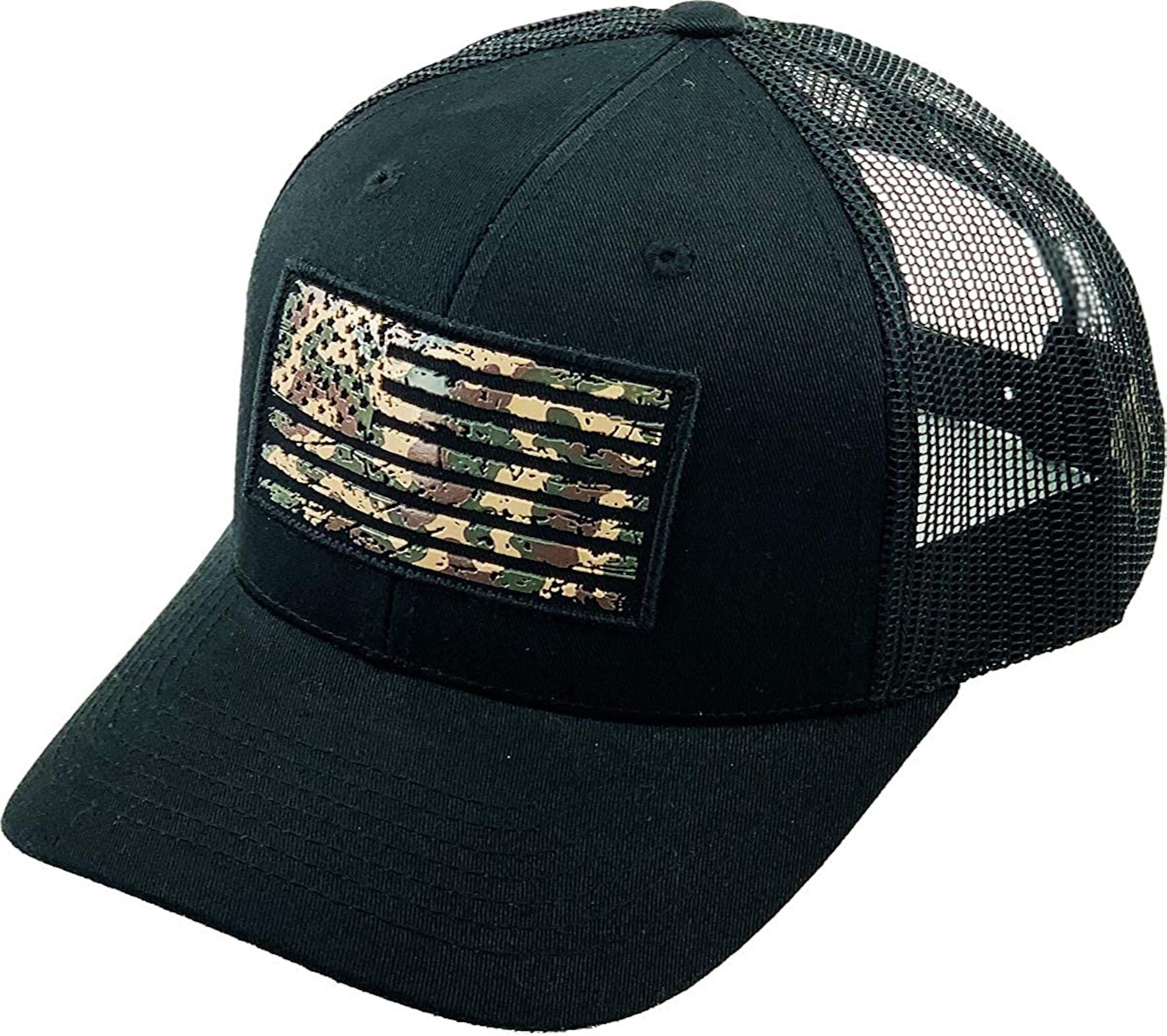 Men's Baseball Hat, Men's American Flag Camouflage Mesh Cap, Patriotic ...