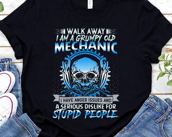 Grumpy Old Mechanic Png - Etsy