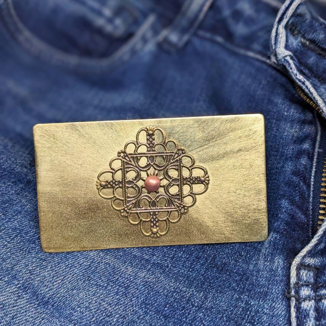 Brass Detachable Belt Buckle, Unique Gift - Etsy