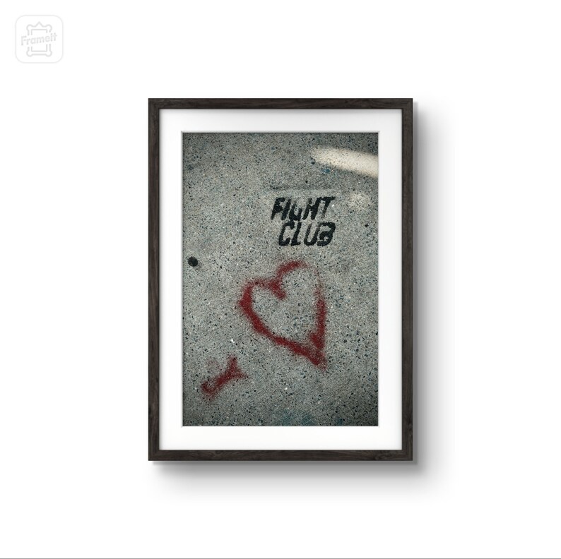 Fight Club NYC Street Art Photography Print Urban Wall Art Graffiti ...