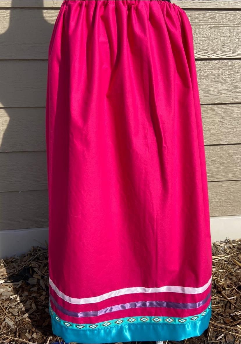Hot Pink Deer Ribbon Skirt, Ribbon Skirt, Ribbon Skirts - Etsy