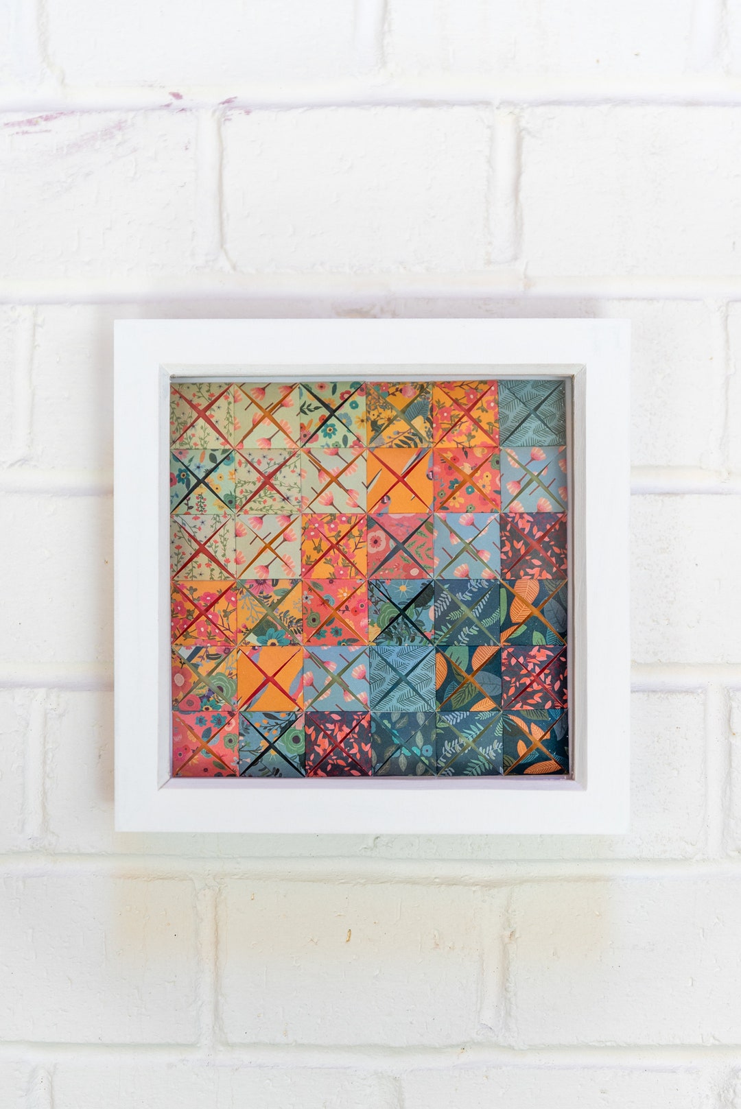 Small Framed 3D Origami Wall Art - Etsy
