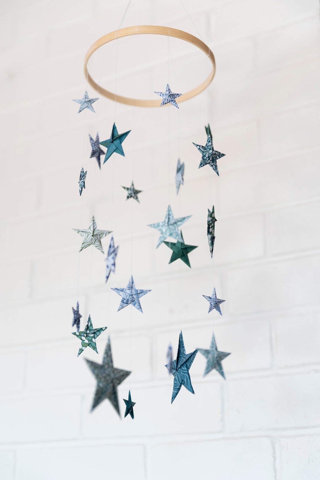 Handmade Origami Star Mobile - Etsy UK