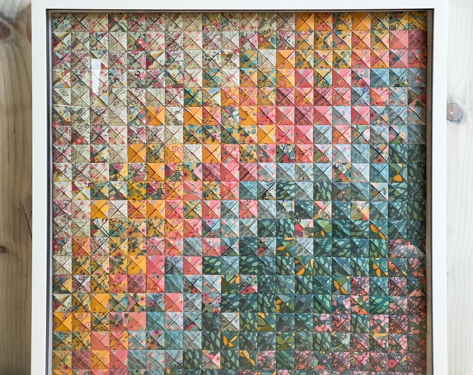 Large Framed 3D Origami Wall Art - Etsy