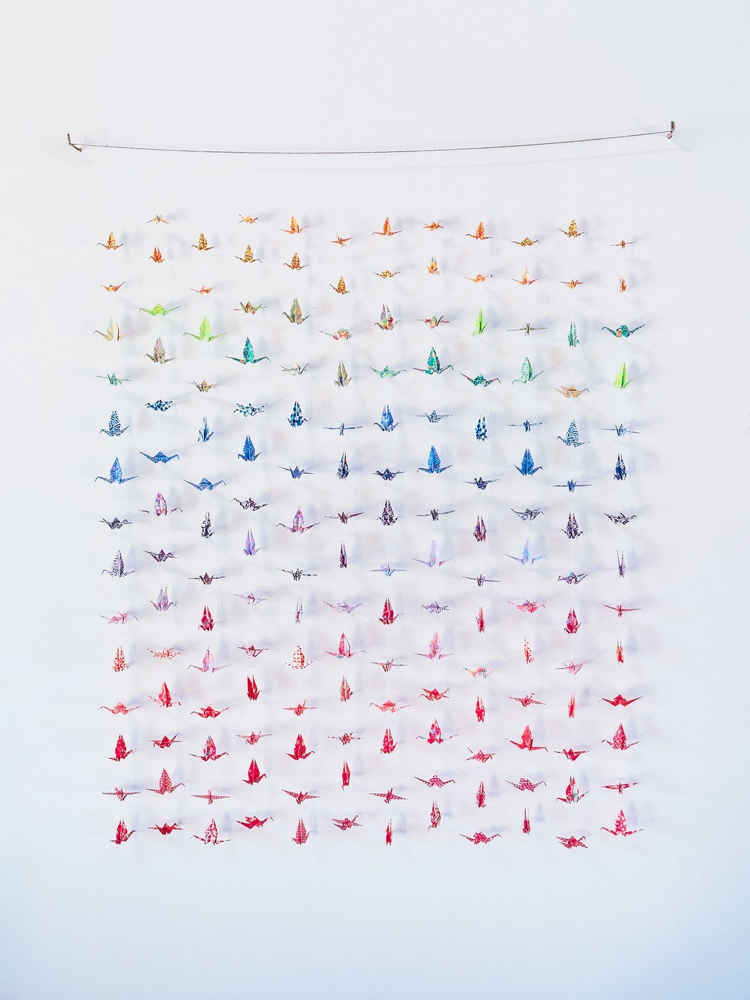 Suspension murale grue origami arc-en-ciel faite main - Etsy France