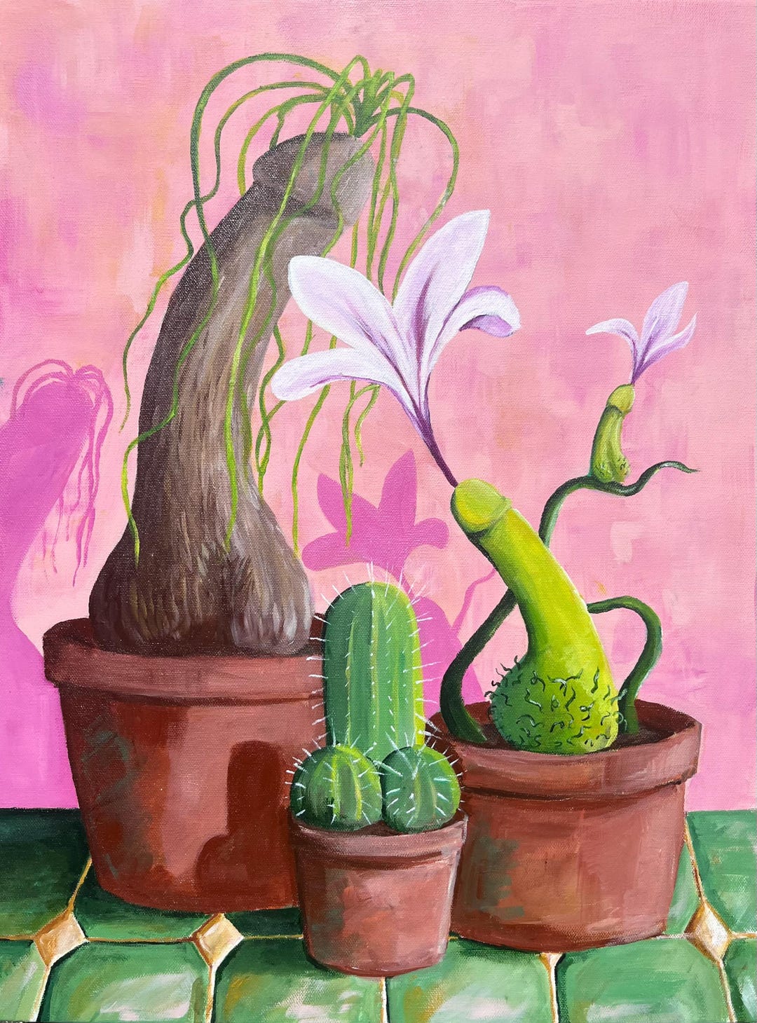 Cockti - Phallic Plants Penis Cactus Art Print 5”x7” - Etsy