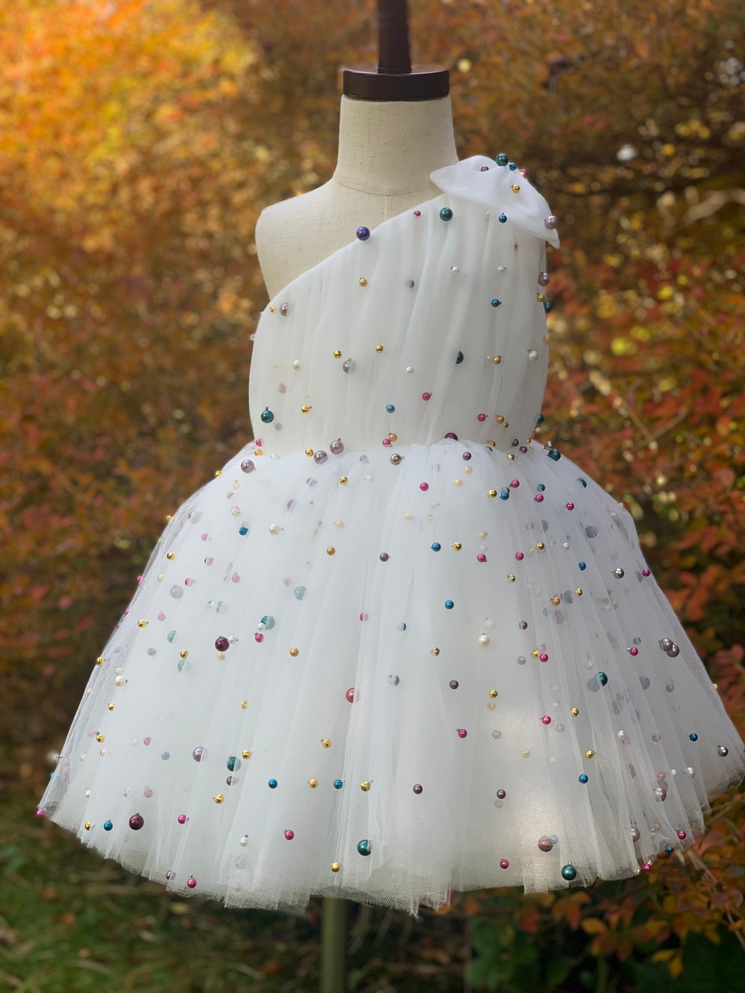 Shimmering Pearl Tutu Baby Dress A Precious Outfit for Little ...